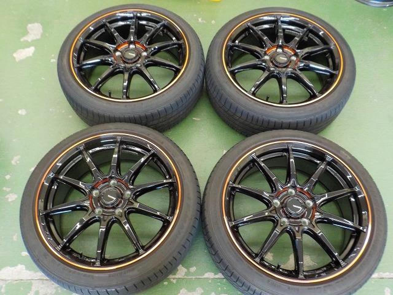 HOT STUFF G.speed P-05R + DUNLOP LE MANS Ⅴ | 中古品 | アップガレージ 埼玉久喜店 | カー用品 タイヤホイールセット 17インチタイヤホイール ...
