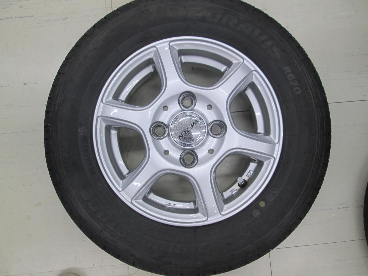 【その他】 WEZEN+【BRIDGESTONE】DURAVIS R670 | カー用品 タイヤホイールセット 12インチタイヤホイールセット ...