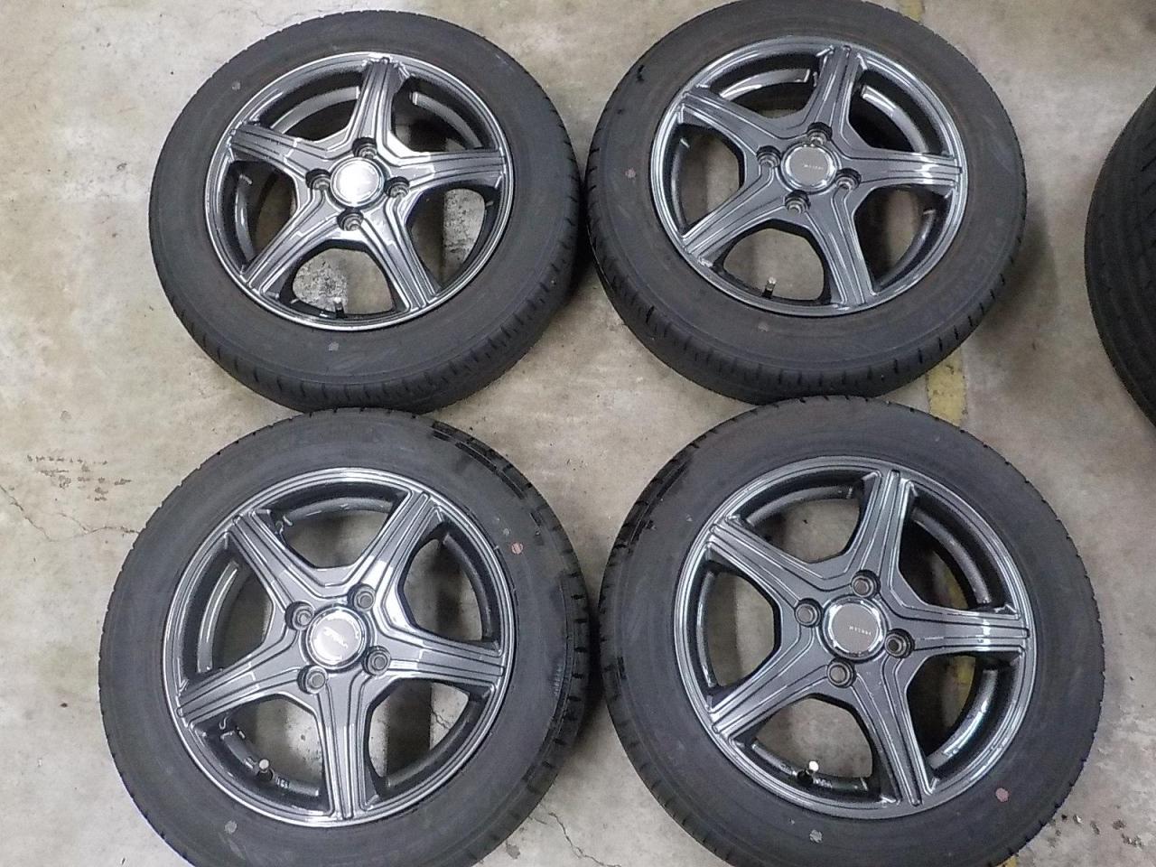 BRIDGESTONE(ブリヂストン) TOPRUN VR5 + DUNLOP(ダンロップ) ENASAVE EC300+ | カー用品 タイヤホイールセット 14インチタイヤホイールセットを ...