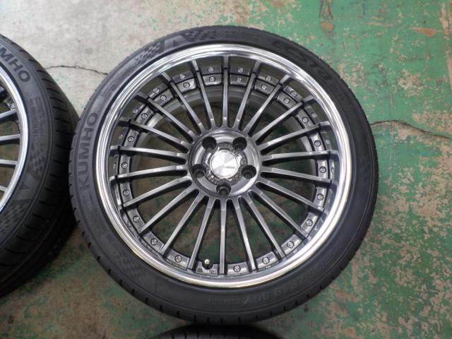 WORK LANVEC LF1 + KUMHO ECSTa PS71 | カー用品 タイヤホイールセット 19インチタイヤホイールセットを通販 ...