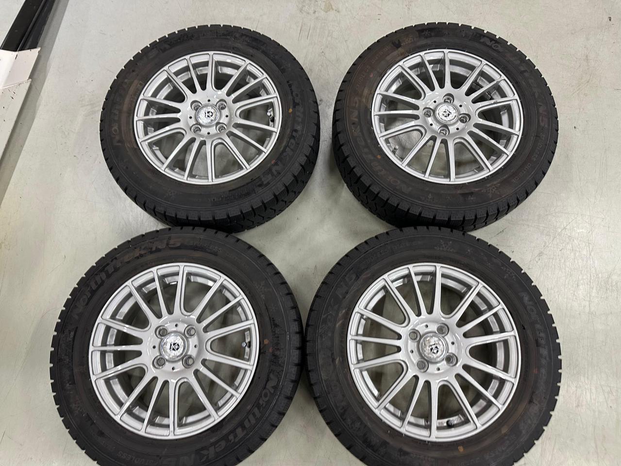 weds(ウェッズ) G-Mach + AUTOBACS SEVEN(オートバックスセブン) NorthTrek N5 | カー用品 スタッドレスタイヤホイールセット 15インチスタッドレス ...