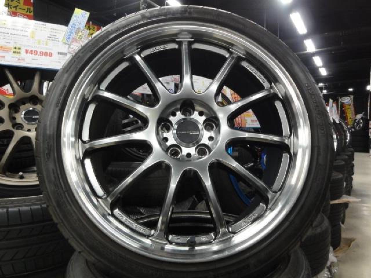 WORK(ワーク) EMOTION(エモーション) 11R + 【タイヤ】RADAR(レーダー) Dimax R8+ ★前後インセット違い!! 人気カラーのGTS/RC!! ★ | カー用品 ...