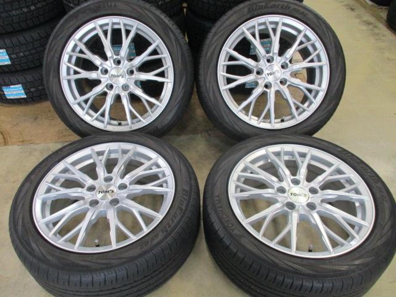TOM’S(トムス) TH01 + YOKOHAMA BluEarth RV-02 | カー用品 タイヤホイールセット 17インチタイヤ ...