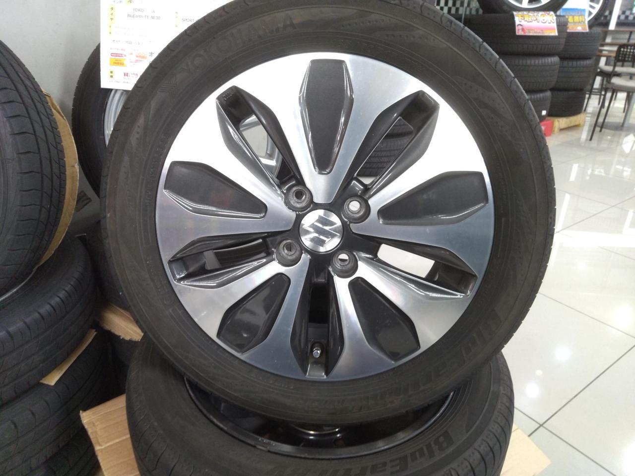 ★プライスダウン♪★ スズキ ソリオ純正ホイール+【YOKOHAMA】YOKOHAMA BluEarth-RV RV03 CK | カー用品 タイヤホイールセット 15インチタイヤホイール ...