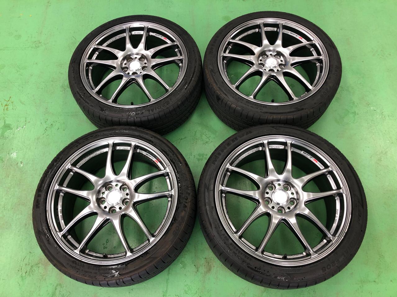 WORK EMOTION CR kiwami +MINERVA RADIAL F205 | カー用品 タイヤホイールセット 18インチタイヤ ...