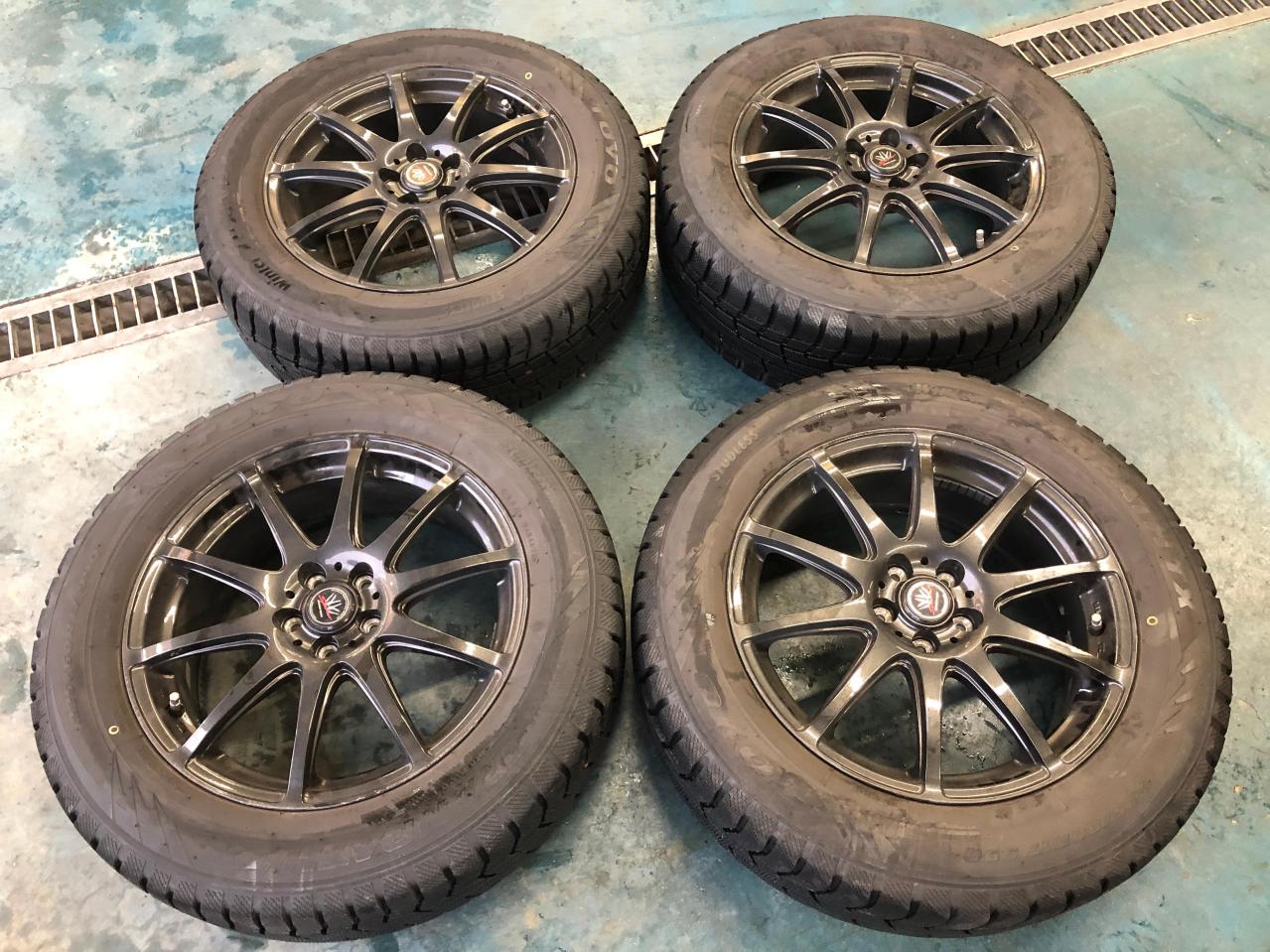 【TOYO】WINTER TRANPATH TX 4本セット + 【BADX】632 LOXARNY SPORT アルミホイール | カー用品 スタッドレスタイヤホイールセット 17インチ ...