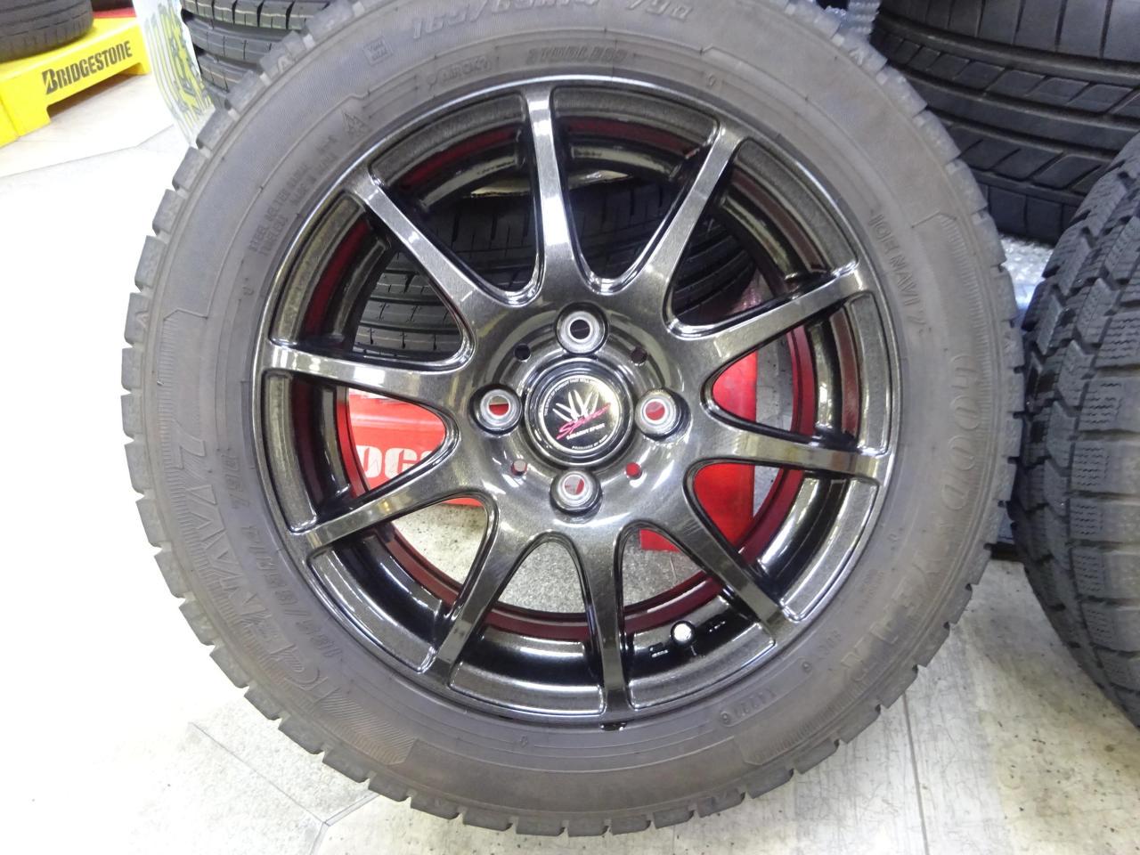 BADX 632 LOXARNY LOXARNY SPORT RS-10 +GOODYEAR ICE NAVI7 | カー用品 スタッドレスタイヤホイールセット 14インチスタッドレスタイヤ ...