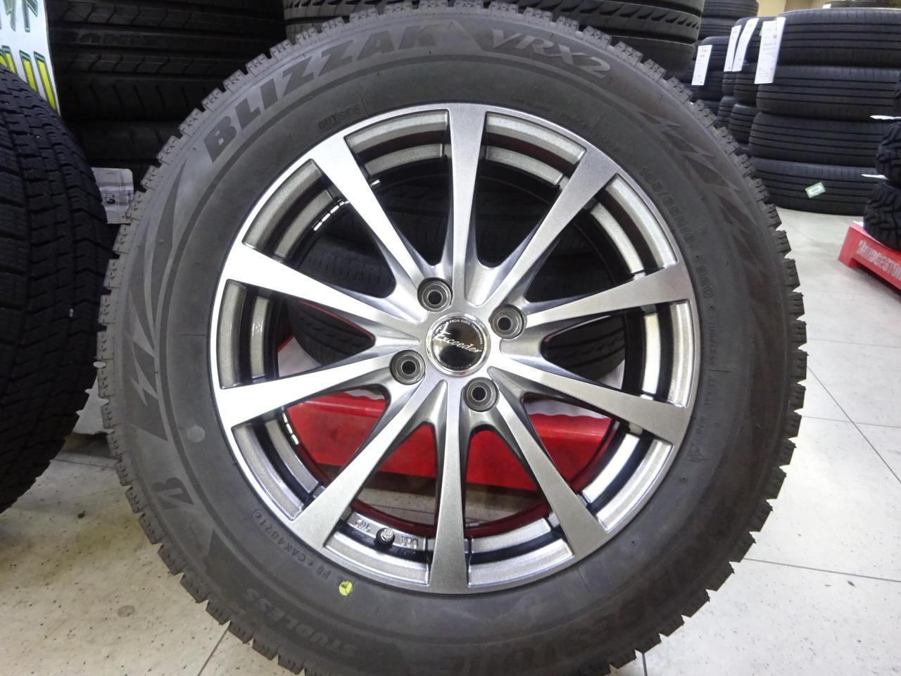 HOT STUFF Exceeder EX10 +BRIDGESTONE BLIZZAK VRX2 | カー用品 スタッドレスタイヤホイールセット 16インチスタッドレスタイヤホイールセットを ...