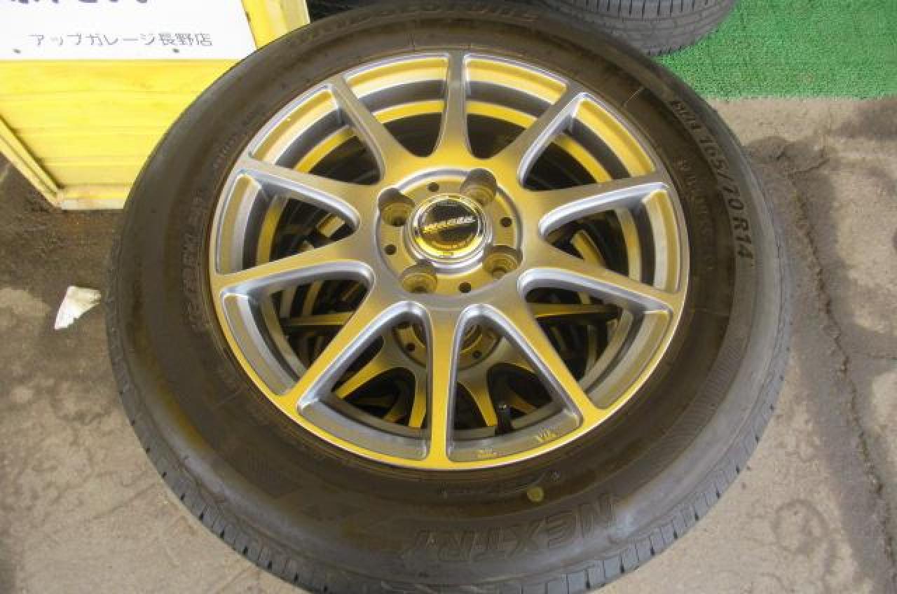 HOT STUFF(ホットスタッフ) WAREN(ヴァーレン) WR10 (4HOLE) ダークシルバー + BRIDGESTONE ...