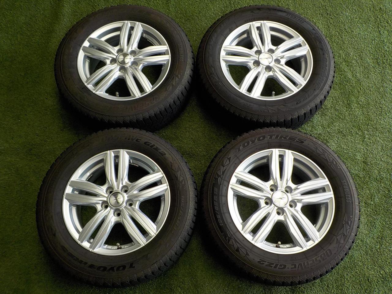 【値下しました!】weds(ウェッズ)JOKER 5本ツインスポーク + TOYO OBSERVE GIZ2 | カー用品 スタッドレスタイヤホイールセット 15インチスタッドレスタイヤ ...