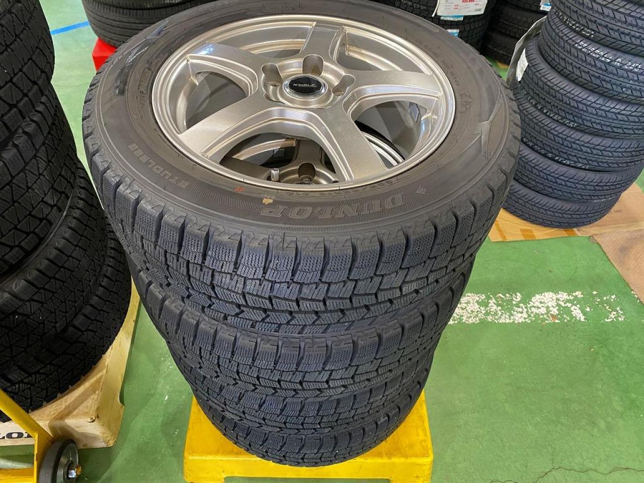 【BRIDGESTONE(ブリヂストン)】 TOPRUN R5+【DUNLOP】WINTERMAXX WM02 | カー用品 スタッドレスタイヤホイールセット 16インチスタッドレスタイヤ ...