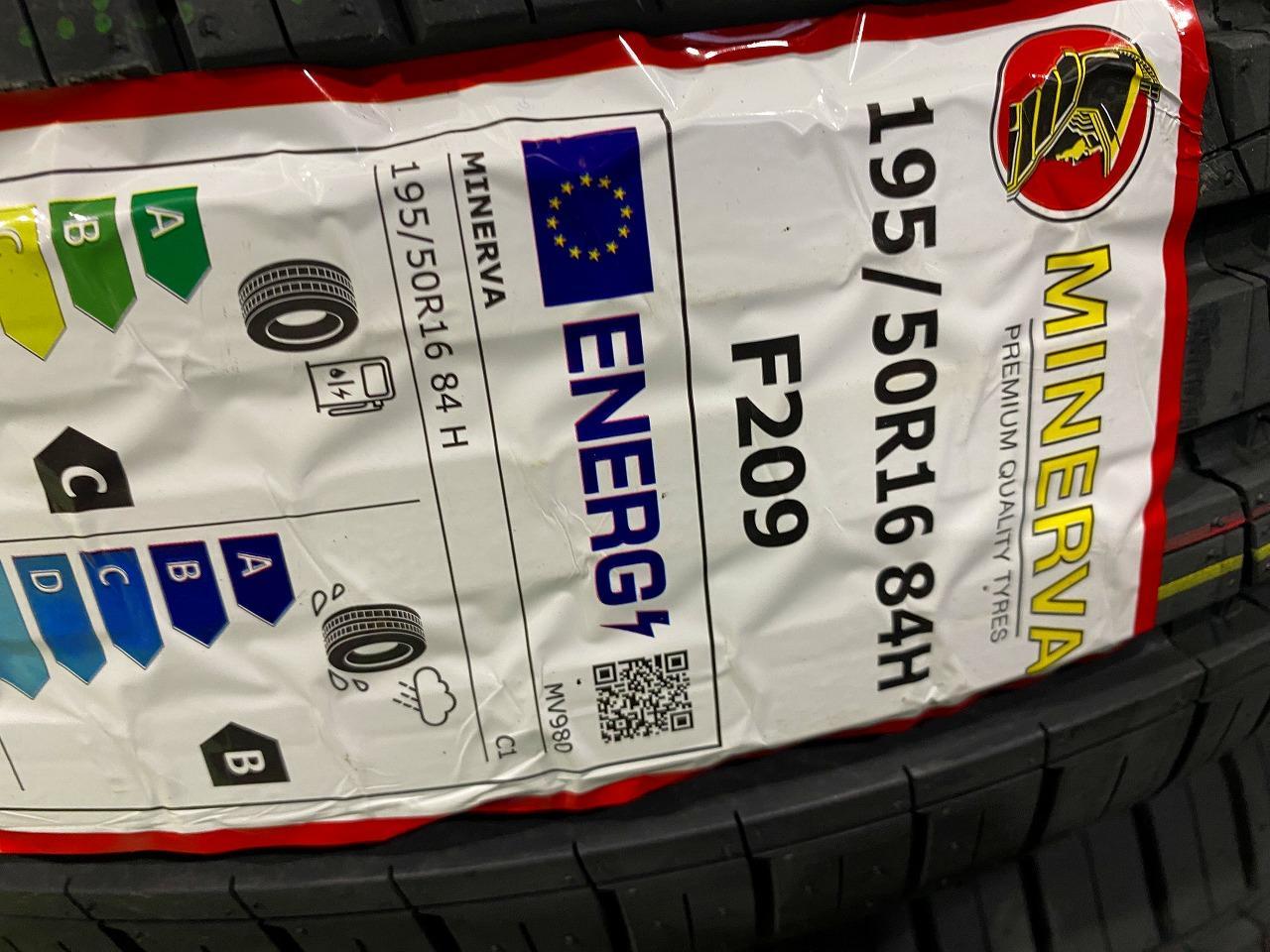 MINERVA F209 195/50R16 | カー用品 タイヤ 16インチタイヤを通販で購入する | 中古カー＆バイク用品の販売ならアップガレージ
