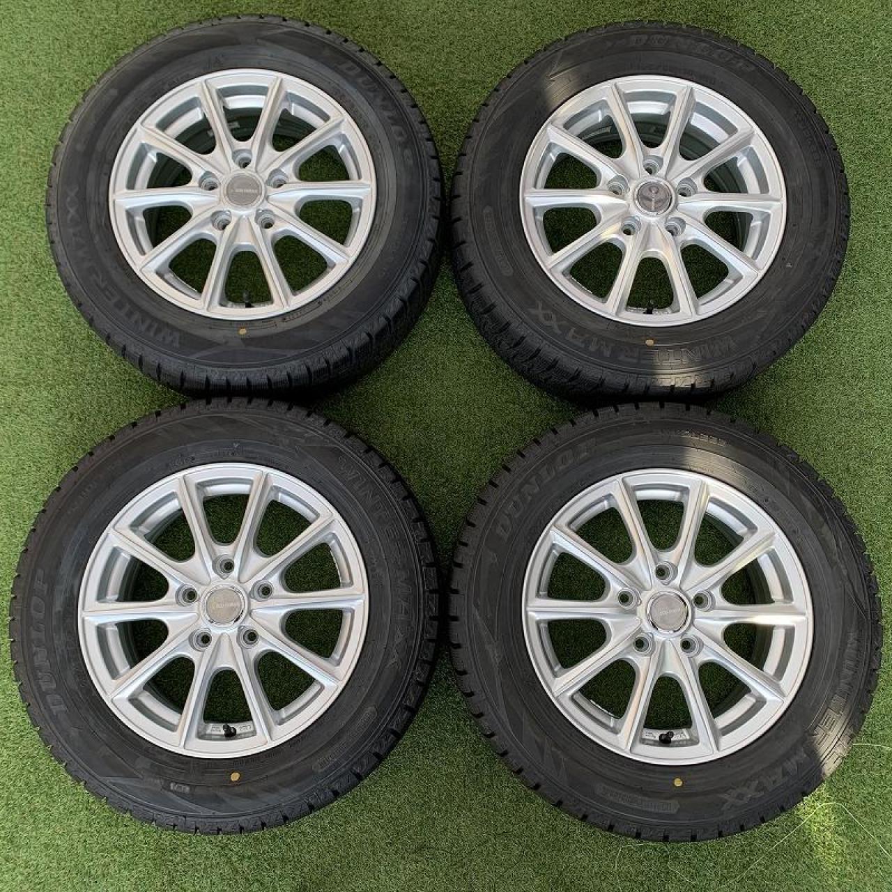 【BRIDGESTONE】ECO FORME SE-15 + 【DUNLOP】WINTER MAXX WM02 2023年製 | カー用品 スタッドレスタイヤホイールセット 15インチ ...
