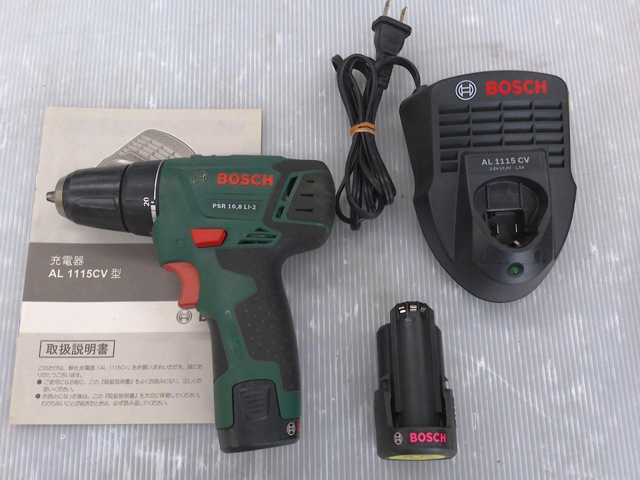 BOSCH(ボッシュ) 10.8V電動ドリルドライバー PSR10,8 LI-2 | 総合リユース ドリル、ドライバ ドリルドライバを通販で購入する | 中古カー＆バイク用品の販売ならアップガレージ