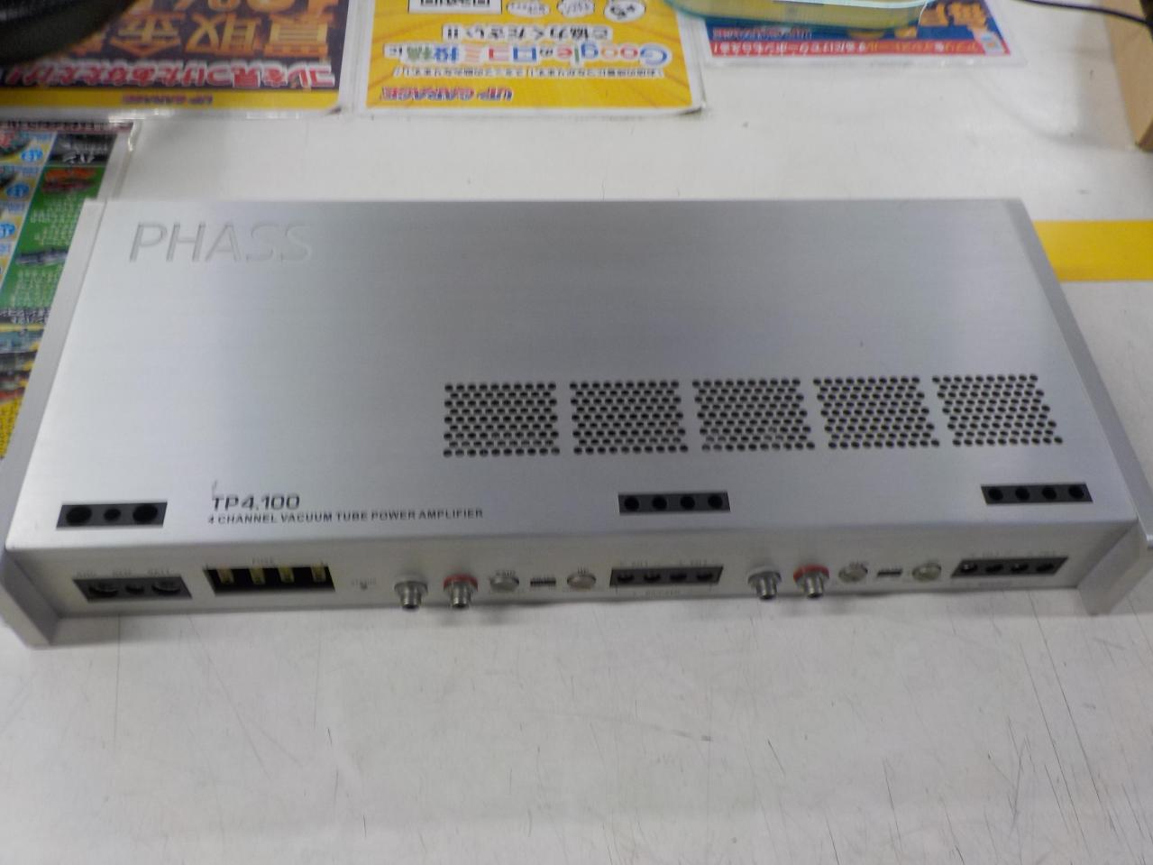 PHASS(ファス) TP4.100 | 中古品 | アップガレージ 神戸西店 | カー用品 アンプを通販で購入する | 中古カー＆バイク用品の販売ならアップガレージ