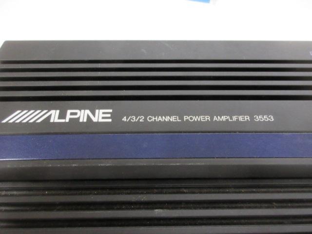 ALPINE 3553 4chアンプ | 中古品 | アップガレージ 札幌東雁来店 | カー用品 アンプを通販で購入する | 中古カー＆バイク ...