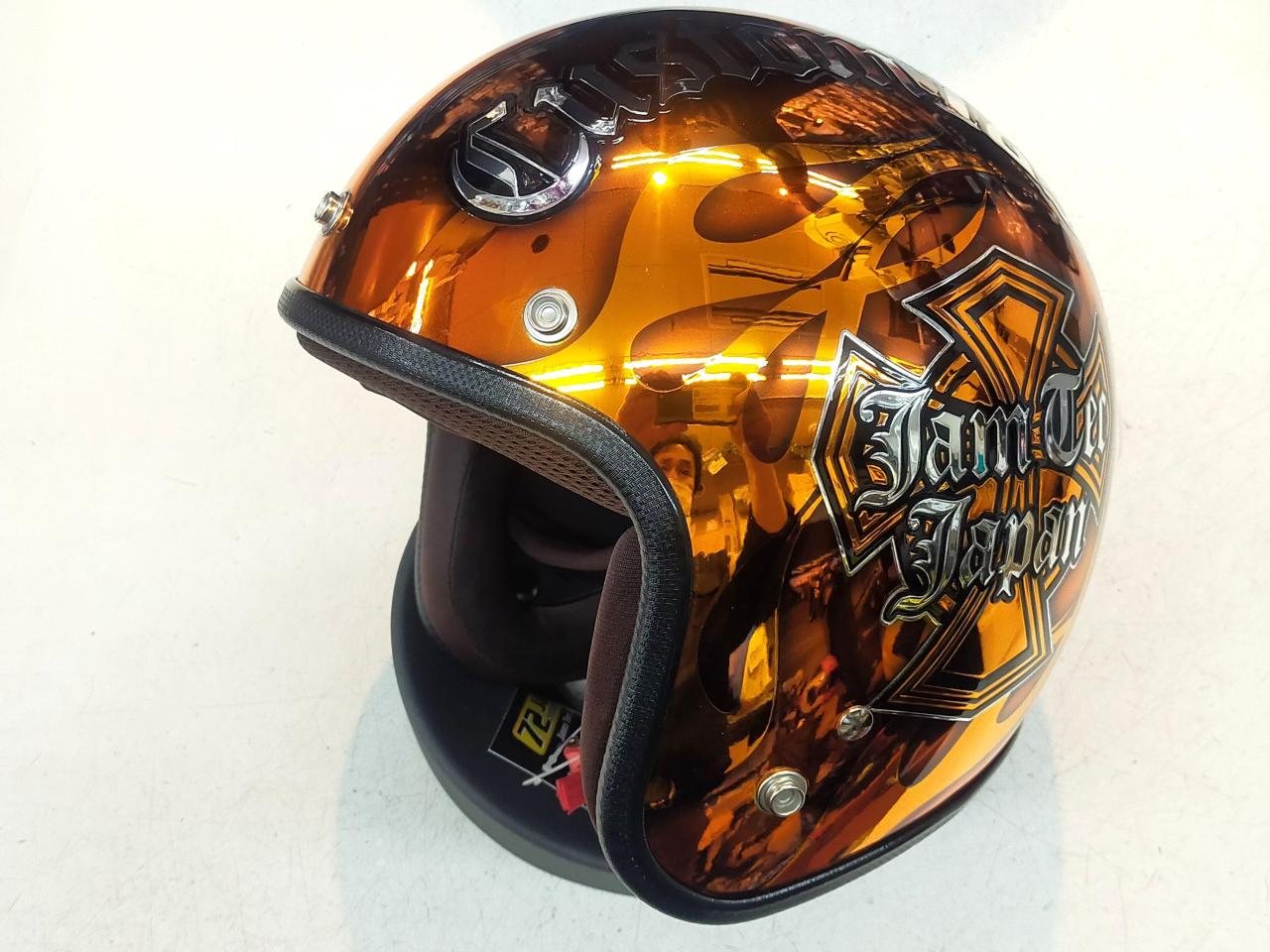 72JAM フレイムNewクロスORANGE(こだわりの逸品ものシリーズ!) 【Free】 | バイク用品 ヘルメット ジェットヘルメット(二輪)を通販で購入する | 中古カー＆バイク用品の ...