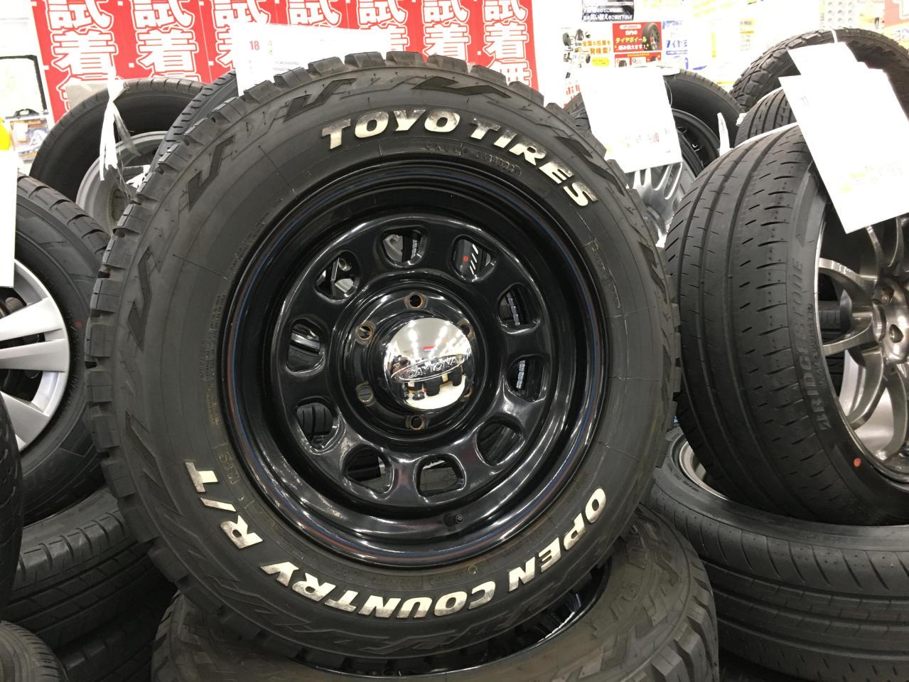【☆試着無料☆】MLJ DAYTONA SS + TOYO OPEN COUNTRY R/T ★ホワイトレター!!★ | カー用品 タイヤホイールセット 16インチタイヤホイールセットの通販 ...