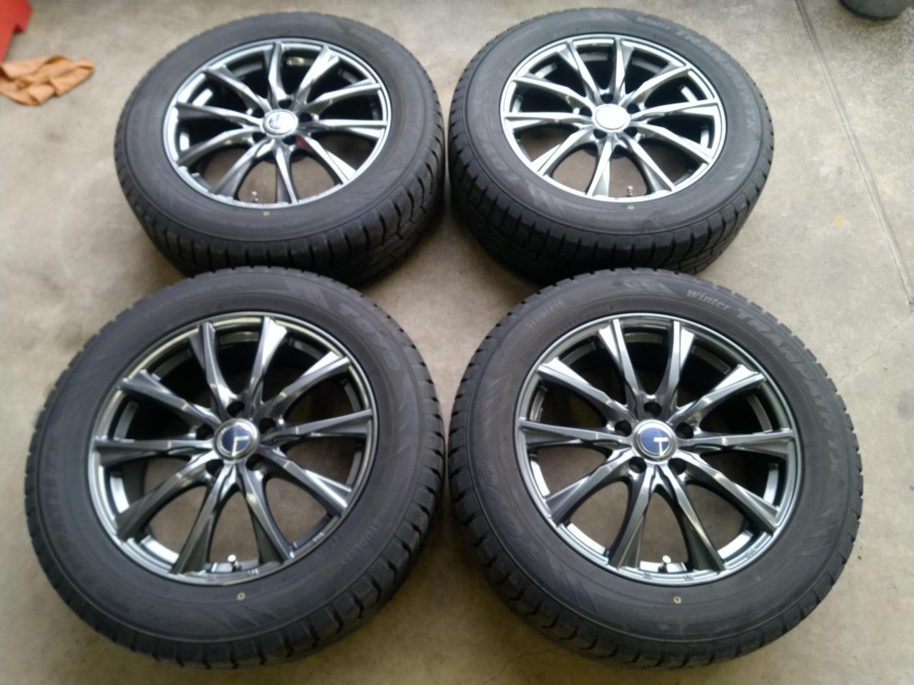 BADX D.O.S スポークホイール + TOYO WINTER TRANPATH TX 235/60R18※1Fsouko | カー用品 スタッドレスタイヤホイールセット 18インチ ...