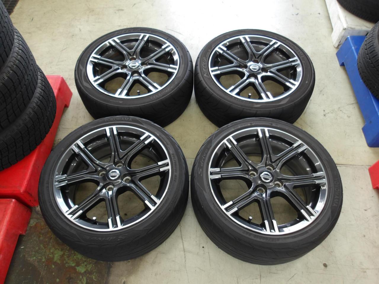 ニッサン マーチNISMO純正ホイール+【YOKOHAMA】ADVAN Neova AD08/ Fleva 2本ずつ | 中古品 | アップ ...