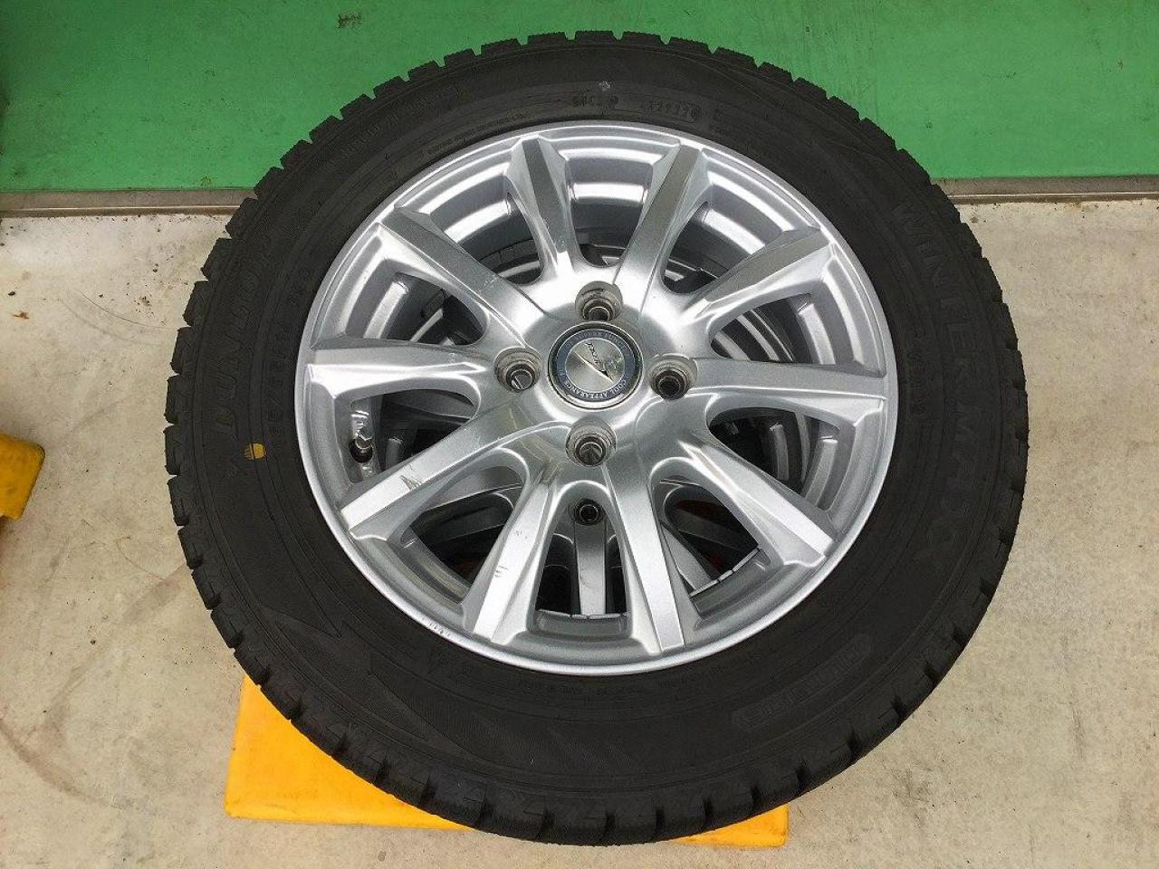 weds(ウェッズ) JOKER(ジョーカー) STRAIGHT + DUNLOP WINTERMAXX WM02 165/65R14 2022年製 4本 | カー用品 スタッドレスタイヤ ...