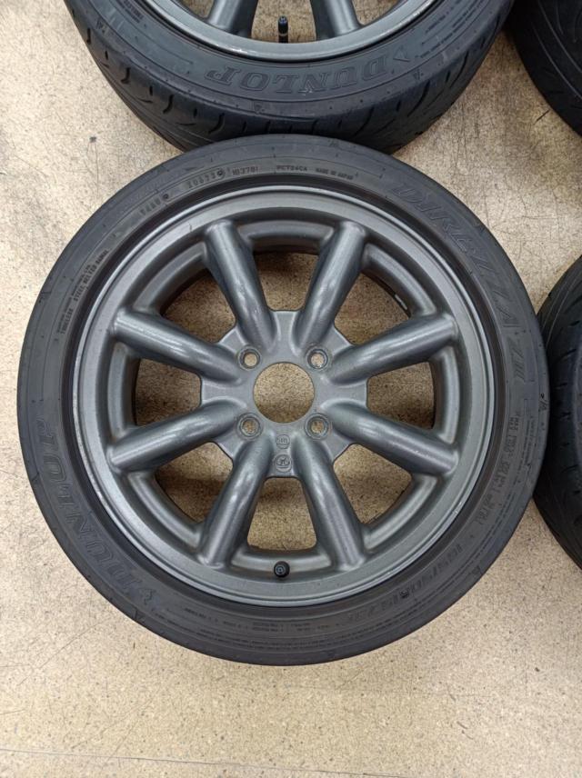 watanabe EIGHT SPOKE F8F + DUNLOP DIREZZA ZⅢ 73V | カー用品 タイヤホイールセット 15 ...