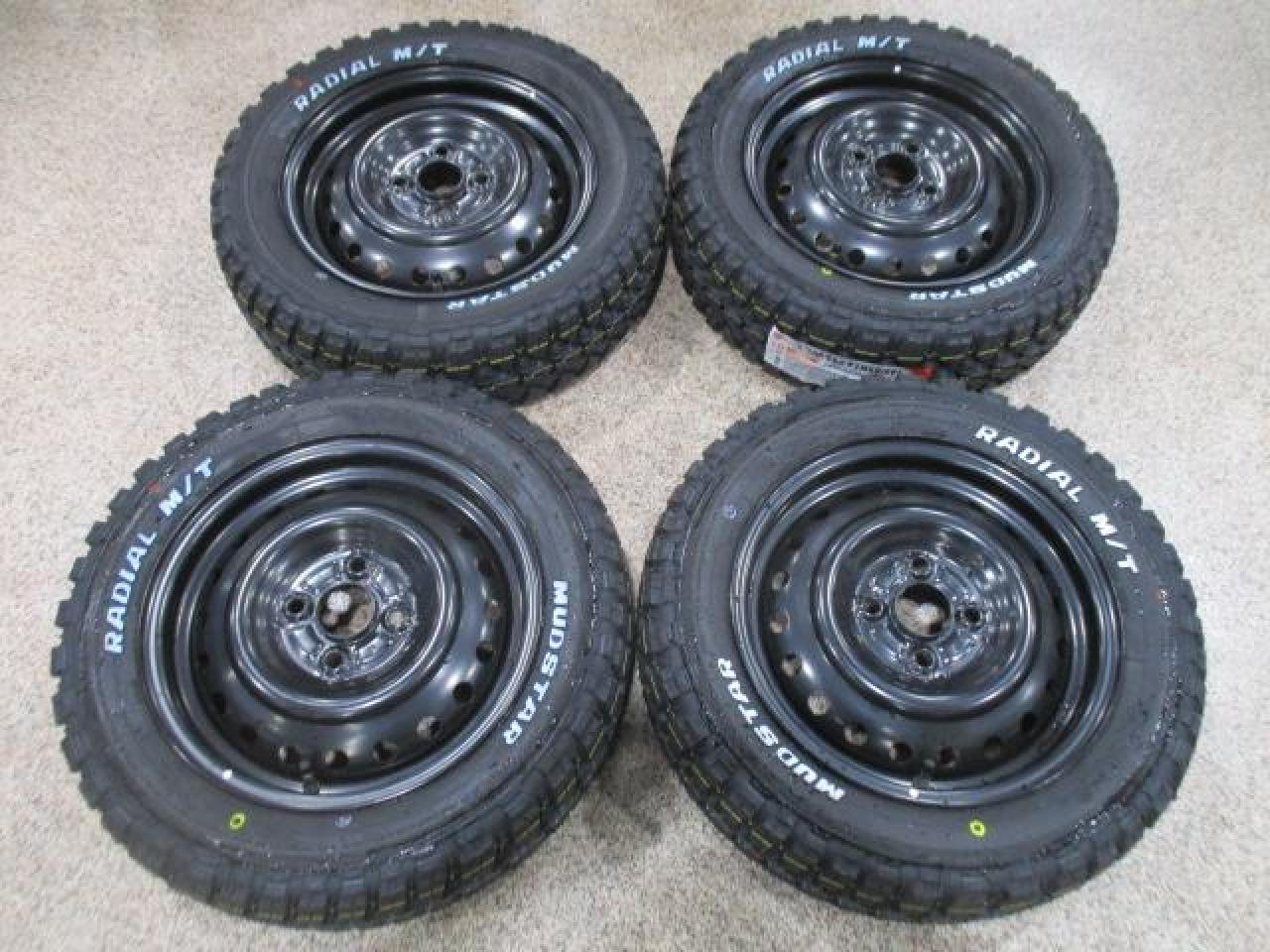 DAIHATSU(ダイハツ) 純正スチール + MADSTAR(マッドスター) RADIAR M/T | カー用品 タイヤホイールセット 14 ...