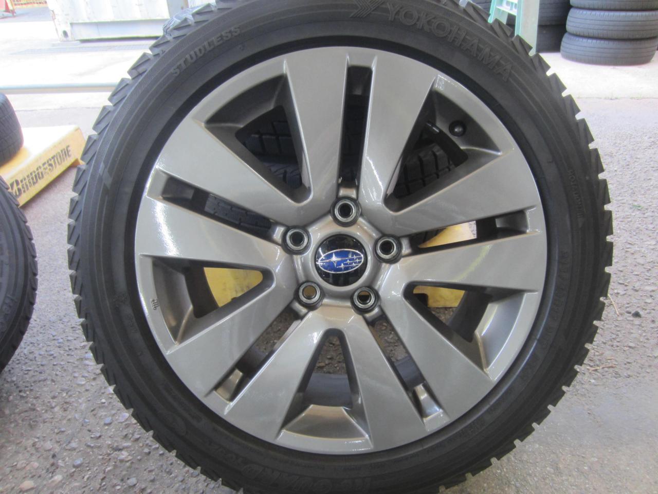 スバル(SUBARU) VM4 レヴォーグ 純正ホイール + YOKOHAMA(ヨコハマ) ice GUARD iG52C | カー用品 スタッドレスタイヤホイールセット 17インチ ...