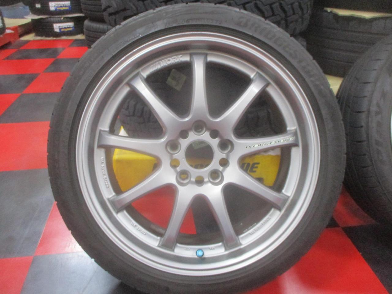 WORK EMOTION XD9 + BRIDGESTONE Playz PX-RVII | カー用品 タイヤホイールセット 18インチタイヤ ...