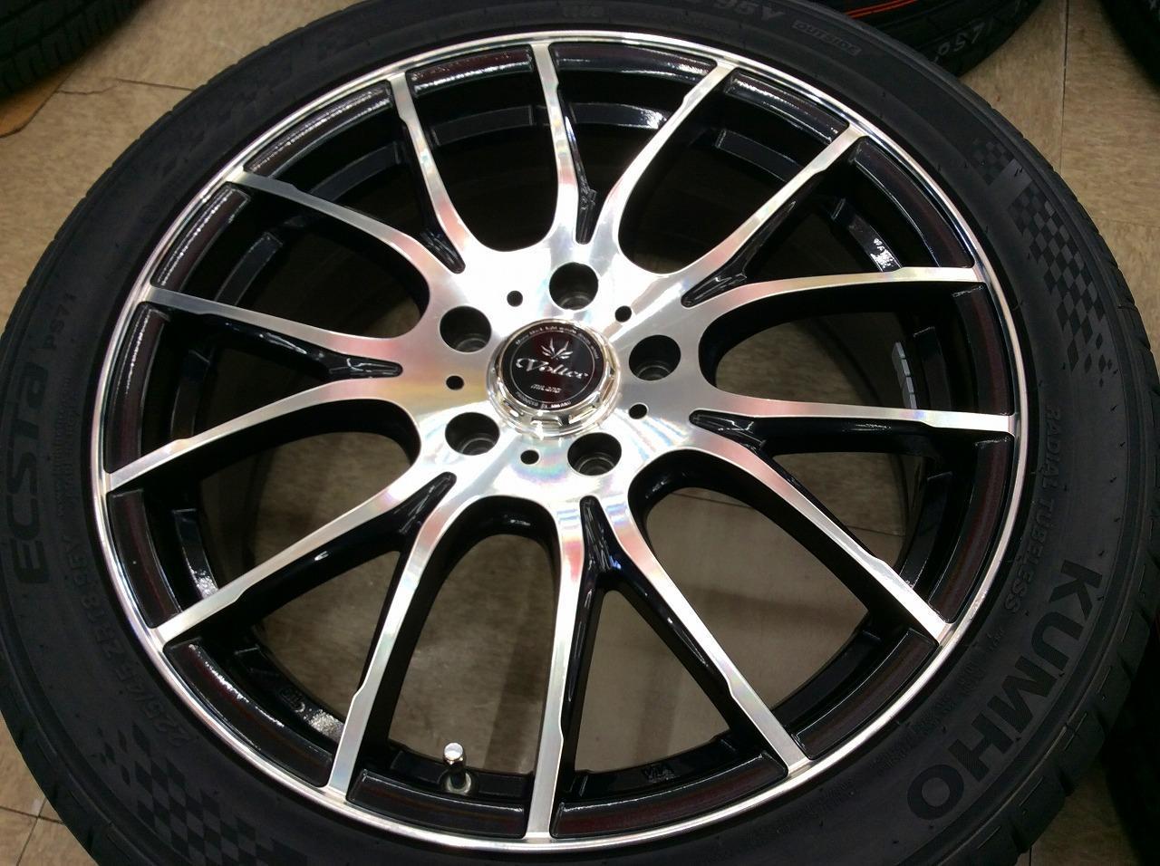 INTER MILANO(インターミラノ) VOLTEC(ボルテック) HYPER MS-7 + KUMHO(クムホ) ECOSTa PS71 225/45R18 ★タイヤは新品! レヴォーグ ...