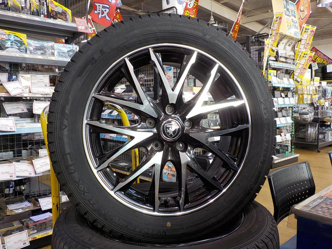BROOK スポークホイール + DUNLOP(ダンロップ) WINTERMAXX03 | カー用品 スタッドレスタイヤホイールセット 17 ...