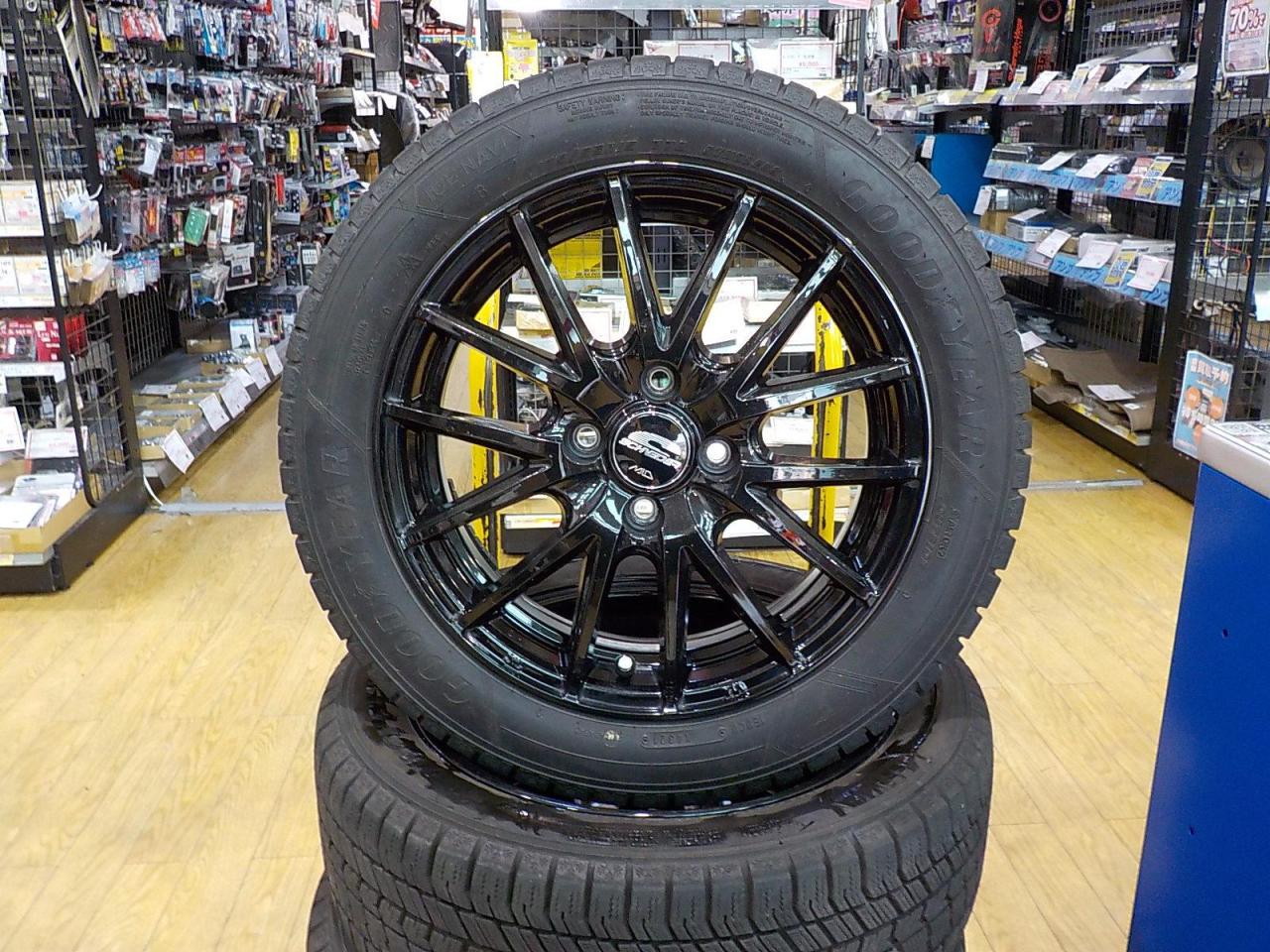 MID SCHNEIDER スポークホイール+GOODYEAR ICE NAVI8 | カー用品 スタッドレスタイヤホイールセット 15インチ ...