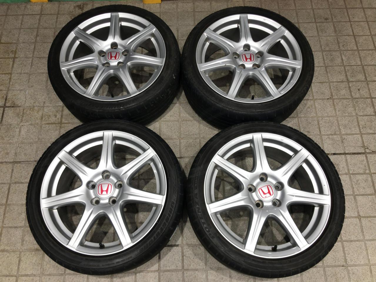 HONDA FN2シビックtypeR ユーロ純正ホイール + BRIDGESTONE POTENZA S001 | カー用品 タイヤホイール ...