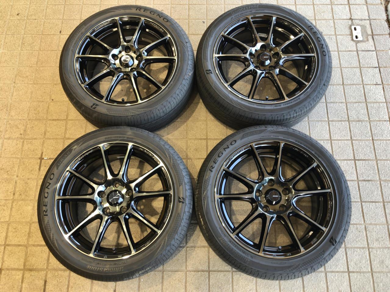 weds WedsSport SA-25R + BRIDGESTONE REGNO GR-XⅡ | カー用品 タイヤホイールセット 17インチタイヤホイールセットを通販で購入する | 中古カー ...