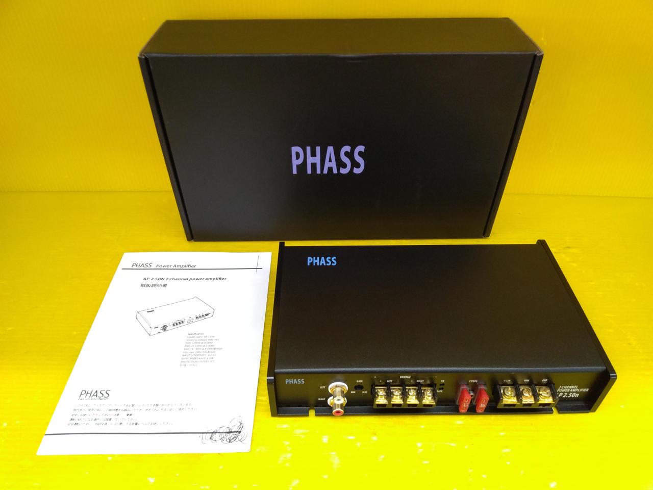 PHASS アンプ AP2.50N | カー用品 アンプを通販で購入する | 中古カー＆バイク用品の販売ならアップガレージ