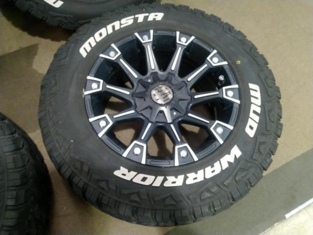 CRIMSON MYRTLE GEAR MG MONSTER+MONSTA MUD WARRIOR | カー用品 タイヤホイールセット 17 ...