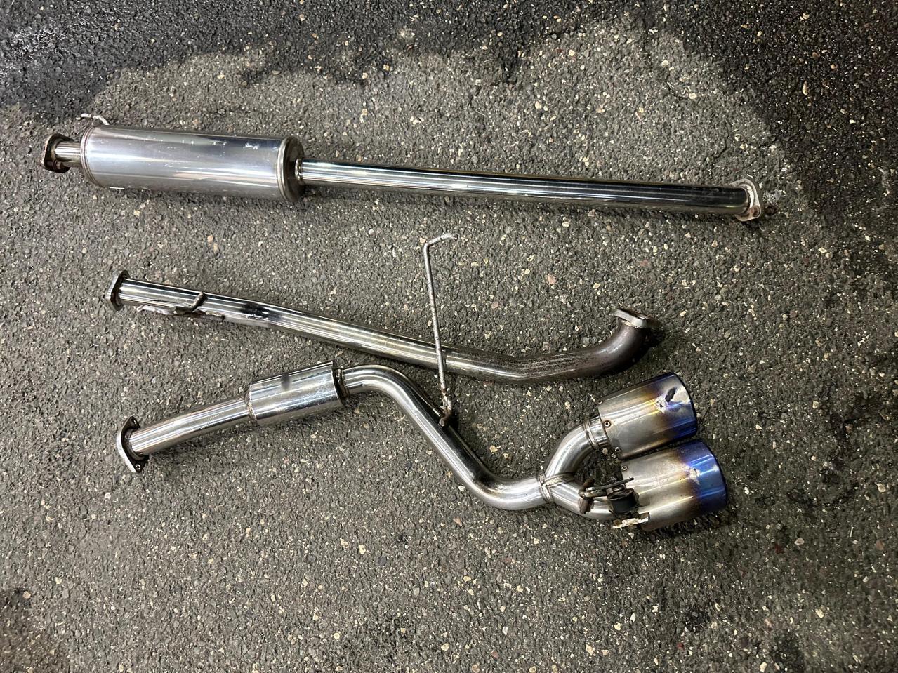 BLITZ NUR-OVAL Ti [69507] N-BOX(JF2/4WD/ターボ) マフラー 3分割 | カー用品 吸気・排気系 ...