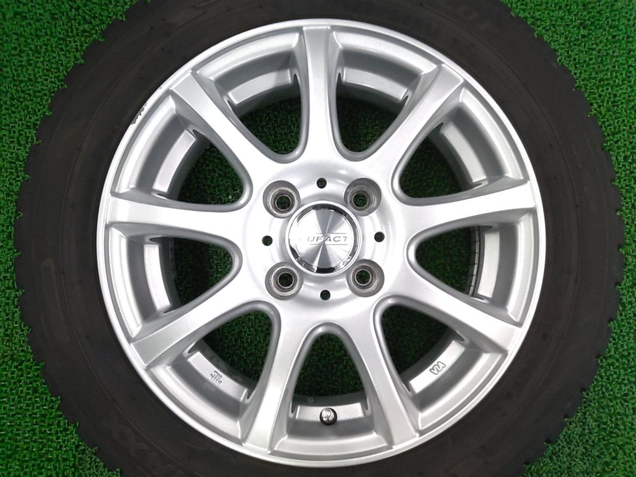 DUNLOP(ダンロップ) DUFACT DS9 + DUNLOP WINTERMAXX WM02 | カー用品 スタッドレスタイヤホイールセット 14インチスタッドレスタイヤホイールセットを ...