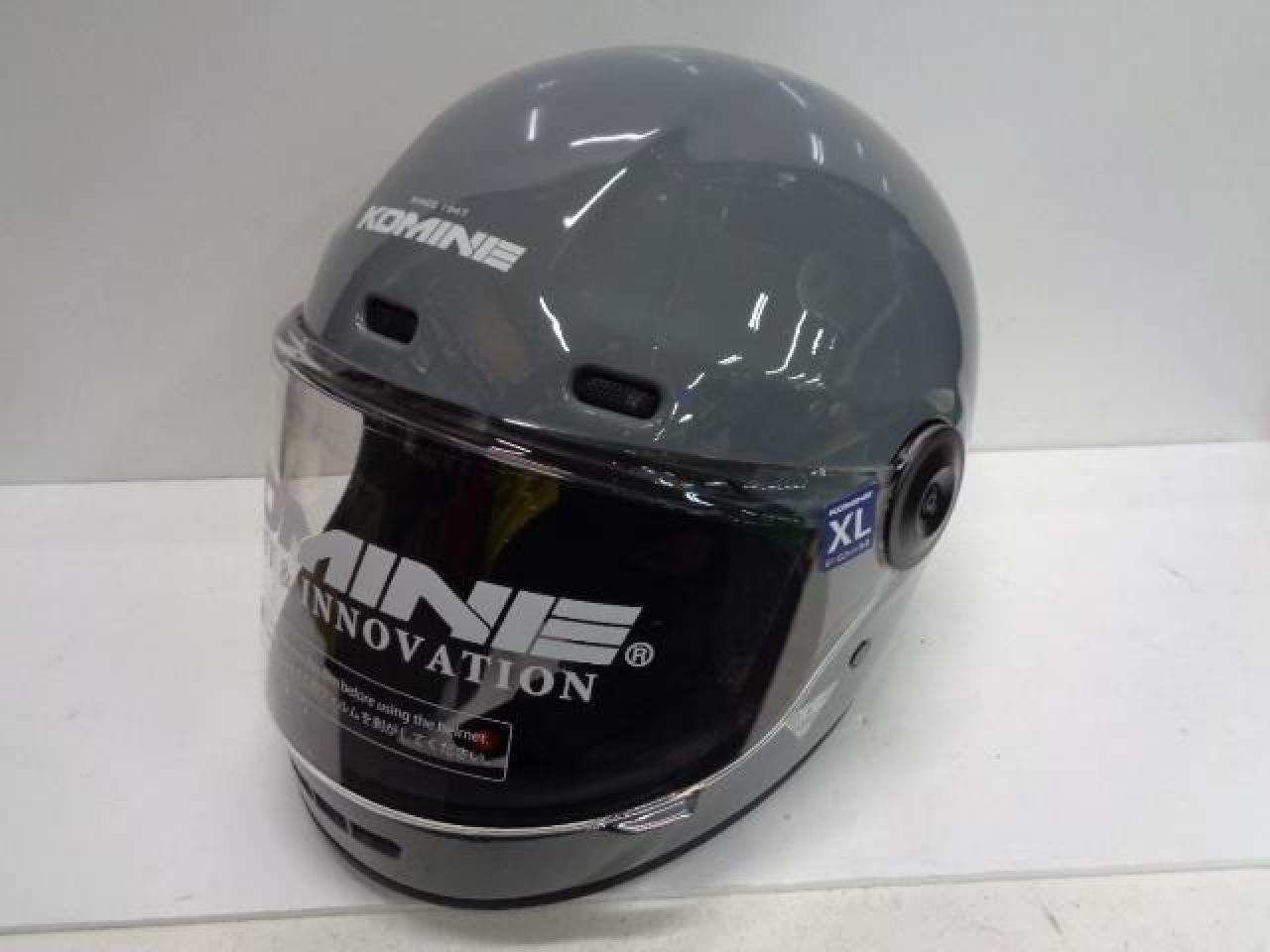 【KOMINE】HK-190 ネオレトロフルフェイス バサルトグレー Lサイズ 製造2024年 | 中古品 | アップガレージ ライダース富山店 | バイク用品 ヘルメット フルフェイス(二輪 ...