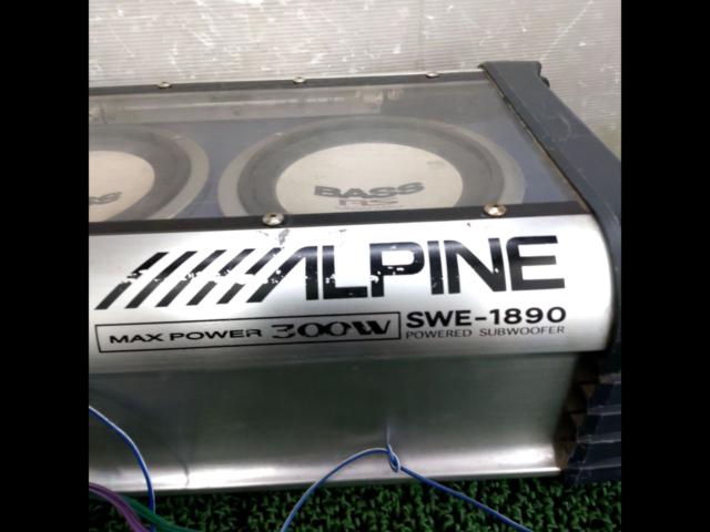 ALPINE(アルパイン)SWE-1890 パワードサブウーファー | カー用品 スピーカー サブウーハースピーカーBOX付の通販 | アップ ...
