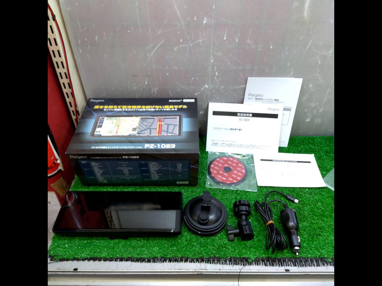 Regeo ワンセグ内蔵9.3インチポータブルナビゲーション PZ-1023 | カー用品 カーナビ(地デジ） ポータブルメモリーナビ（地デジ)を通販で購入する | 中古カー＆バイク用品の販売 ...