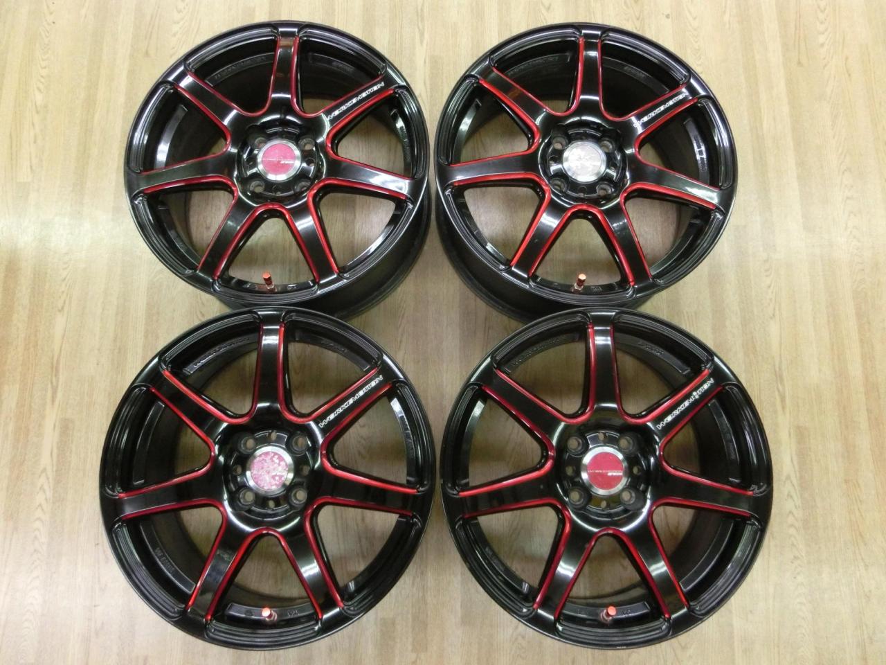 WORK EMOTION T7R 紅-kurenai- 4本セット | カー用品 アルミホイール 16インチホイールを通販で購入する | 中古 ...