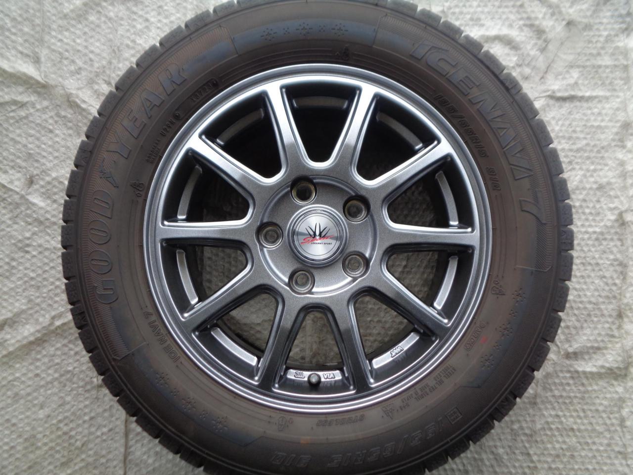 BコンBADX 632 LOXARNY SPORT 10本スポークホイール + GOODYEAR ICENAVI7 | カー用品 スタッドレスタイヤホイールセット 15インチスタッドレスタイヤ ...