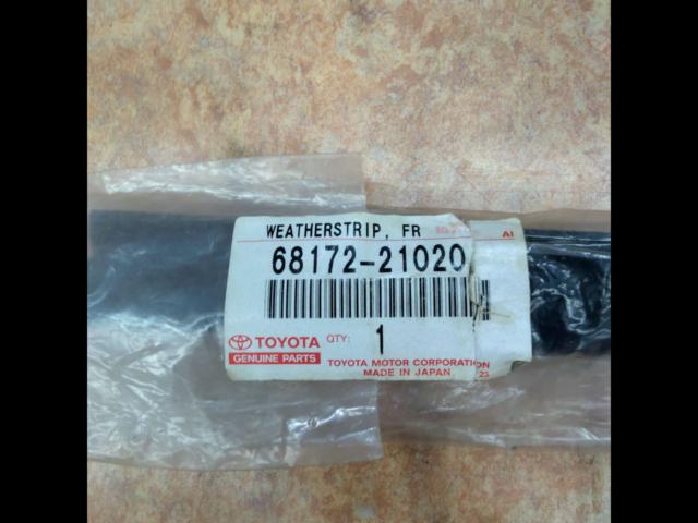 トヨタ(TOYOTA)純正 フロントドアガラス ウエザストリップ LH 68172-210202【カルディナ/24#系】 | 新古品 ...