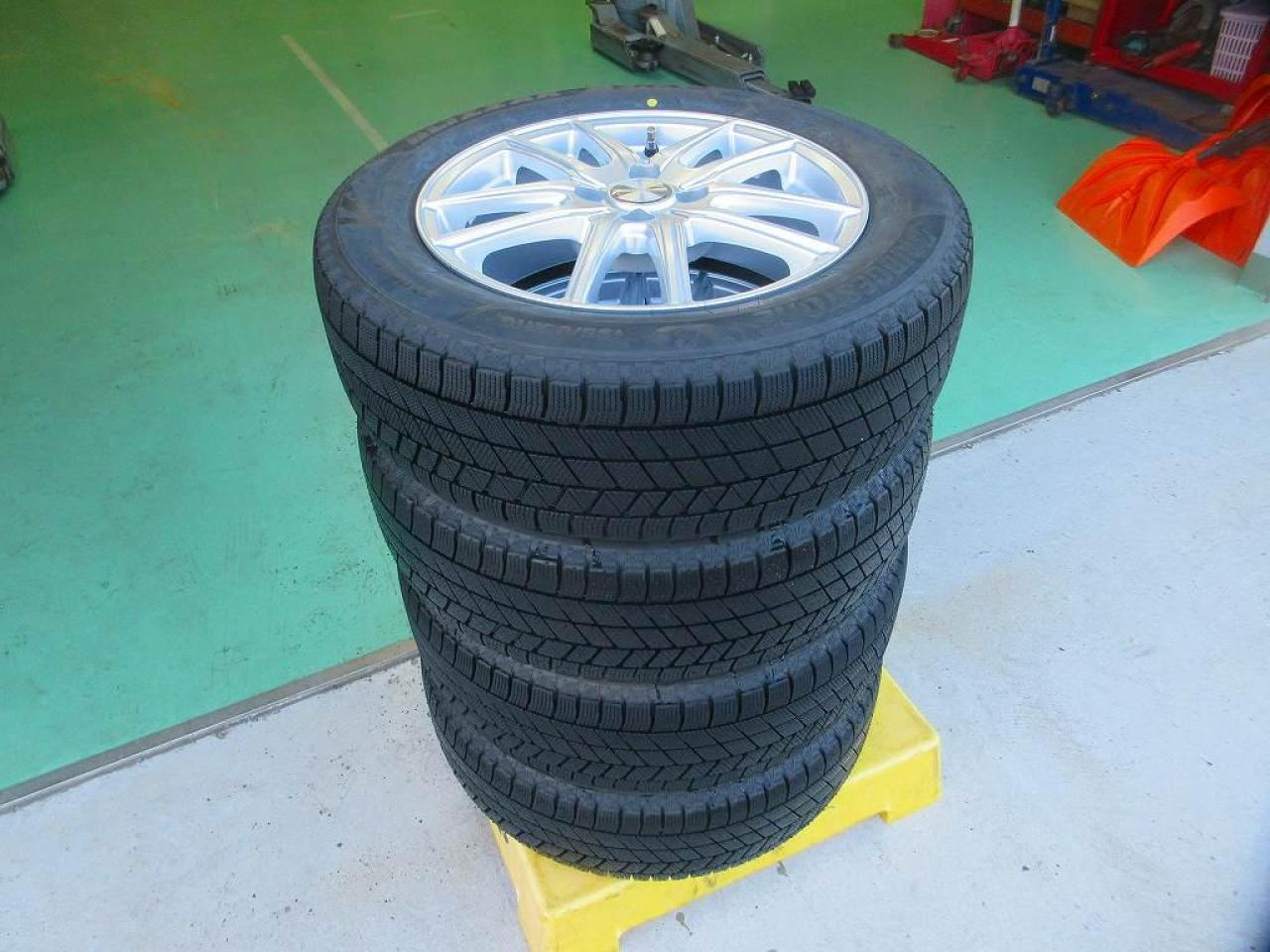 ECO FORME+【BRIDGESTONE】BLIZZAK VRX3 195/60R16 2023年製 4本セット | カー用品 スタッドレスタイヤホイールセット 16インチスタッドレス ...