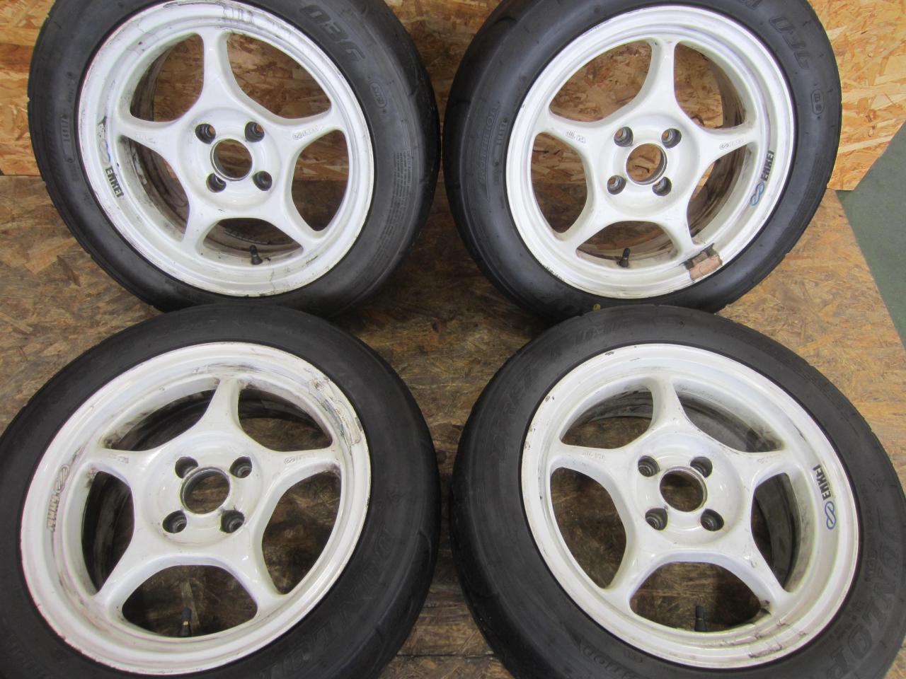 ENKEI(エンケイ) RP-01 + DUNLOP(ダンロップ) DIREZZA 03G | カー用品 タイヤホイールセット 15インチ ...