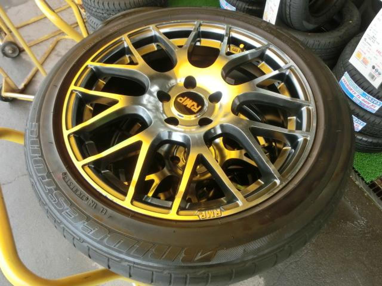 MARUKA SERVICE(マルカサービス) MID RMP 027F + BRIDGESTONE(ブリヂストン) POTENZA RE050A | カー用品 タイヤホイールセット 18 ...