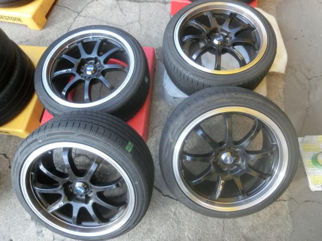 Lehrmeister(レアマイスター)LM SPORT KAI グロスブラック/リムポリッシュ+MOMO OUTRUN M3 | カー用品 タイヤホイールセット 18インチタイヤホイール ...