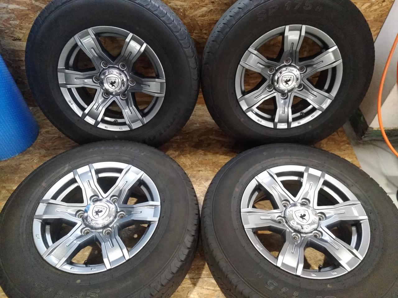 weds(ウェッズ) BROOK VIPER + DUNLOP(ダンロップ) SP175N | カー用品 タイヤホイールセット 15インチ ...