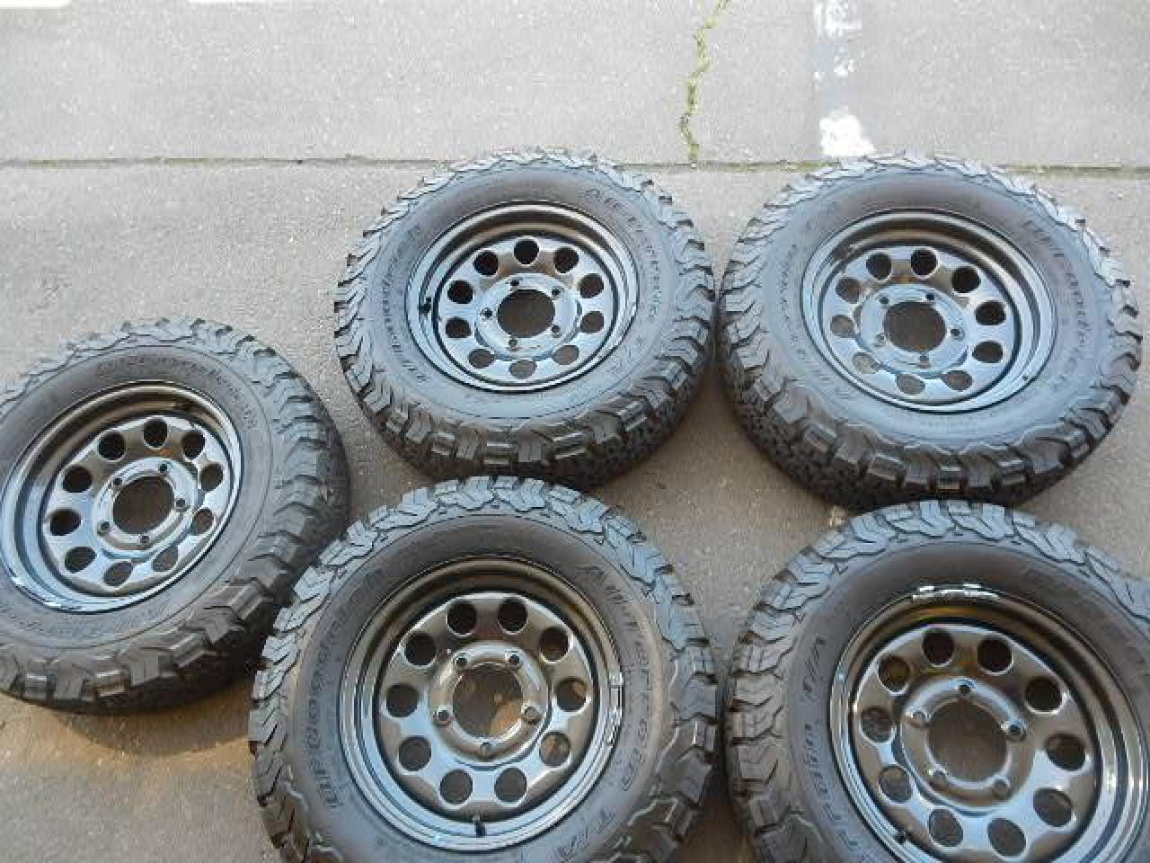 RX245-009【スズキ】 ジムニーシエラ純正スチールホイール+【BFGoodrich】All Terrain T/A K02 5本セット ...